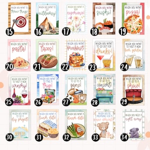 Printed Date Night Gift Card Book | Wedding Gift | Anniversary Gift ...