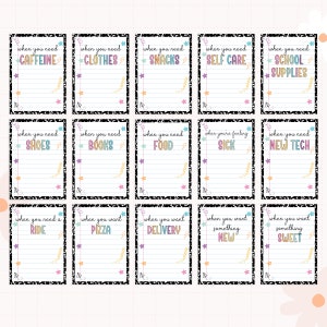 Printable College Survival Gift Card Book | College Gift Card Photo ...