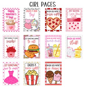 Printable Valentine Kid Tween Gift Card Book | Teen Girl Gifts | Teen ...