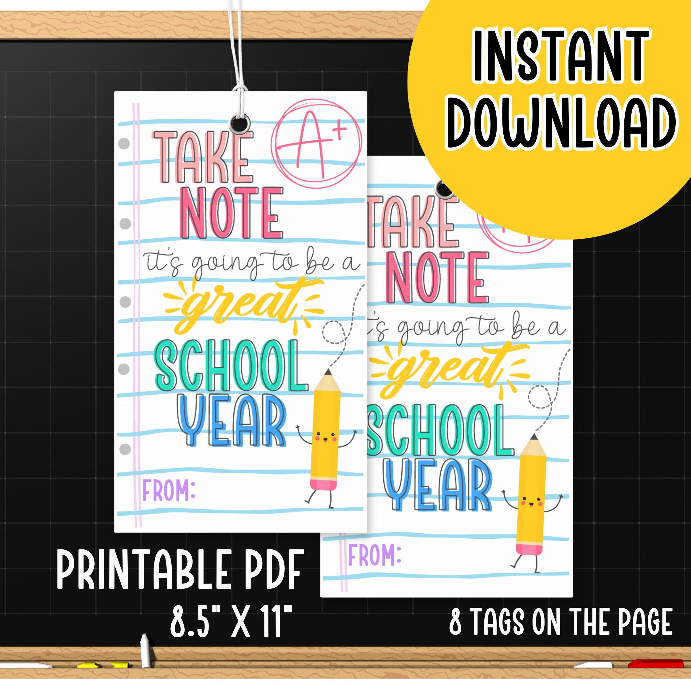 Back to School Gift Tags Teacher Gift Tags Gift for - Etsy