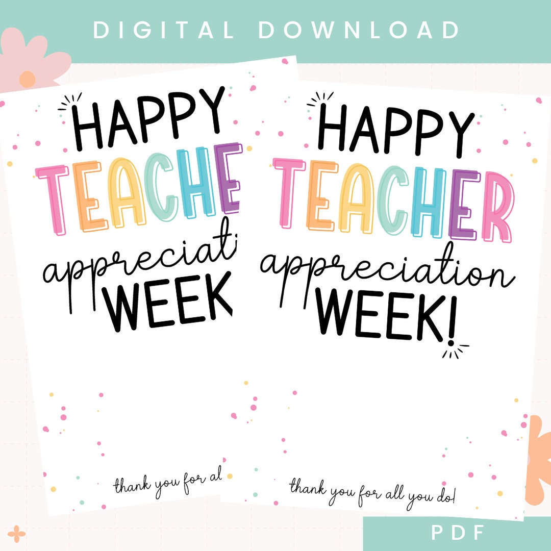 Printable Teacher Appreciation Gift Card Holder | Teacher Appreciation ...