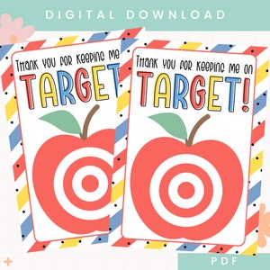Printable Target Teacher Appreciation Gift Card Holder | Teacher ...