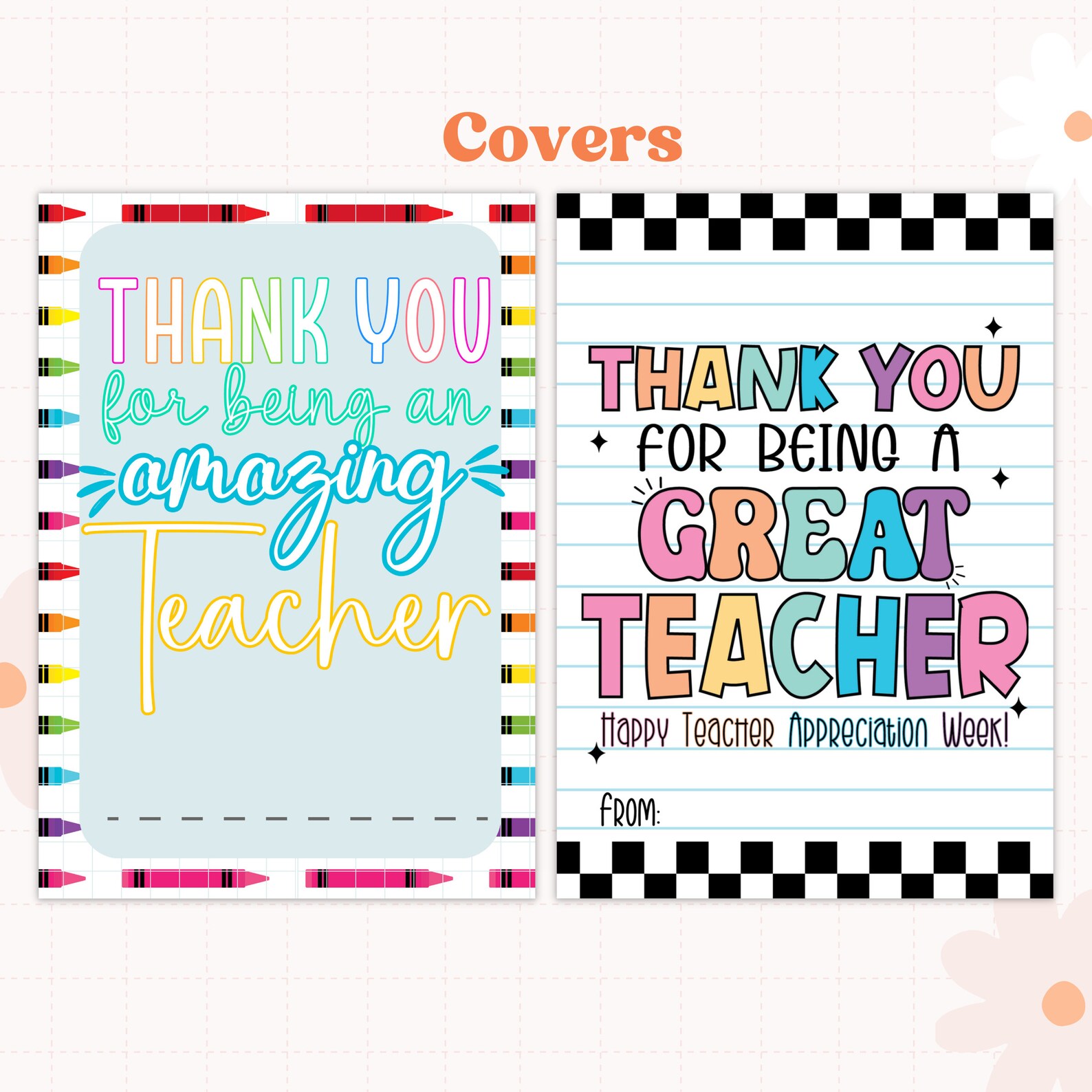 Printable Teacher Gift Card Holder Bundle | Teacher Appreciation Gift ...