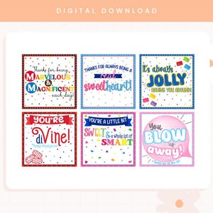 Printable 36 Appreciation Gift Tags | Teacher Gift Tags | Employee Gift ...