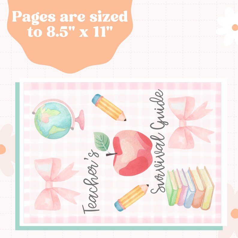 Printable Teacher Gift Book | Teacher Appreciation Week Gift | Teacher ...