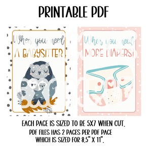 New Baby Gift Card Book Printable | Baby Shower Gift | Pregnancy Gifts ...