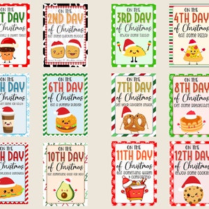 Printable Christmas Food Gift Card Book | Christmas Gift Card Holder ...