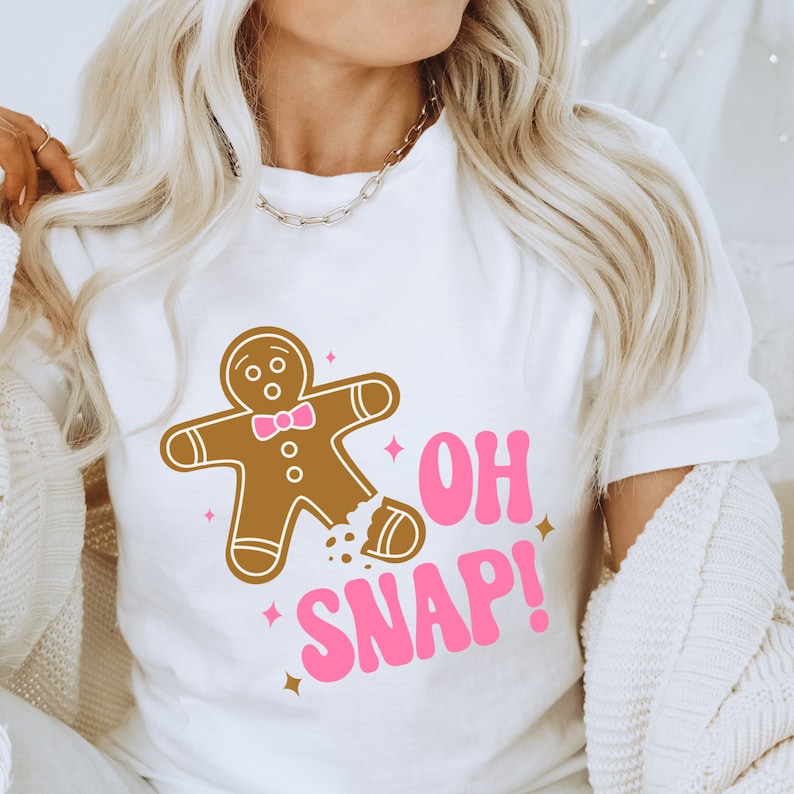 Oh Snap SVG Oh Snap Gingerbread Man SVG Funny Gingerbread - Etsy