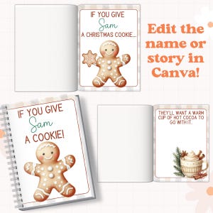 Printable Christmas If You Give A Cookie Gift Card Book | Teacher ...