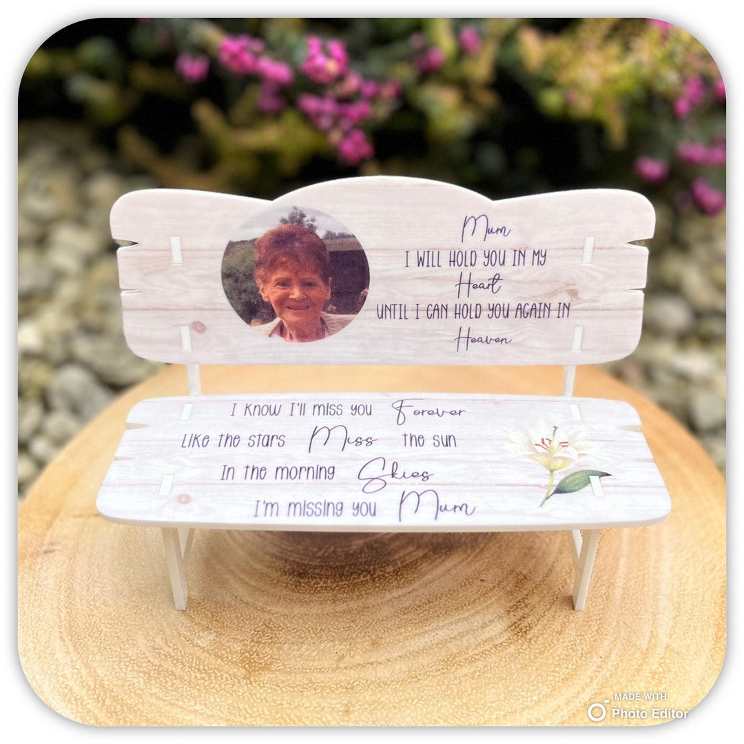 Personalised Lily Memorial Bench - Etsy UK