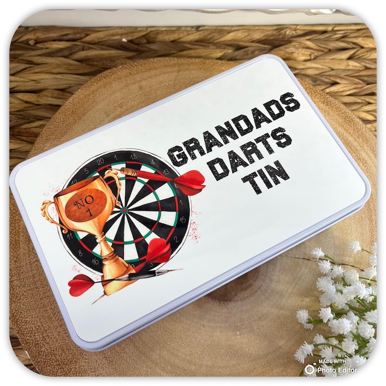 Personalised Darts Tin - Etsy UK