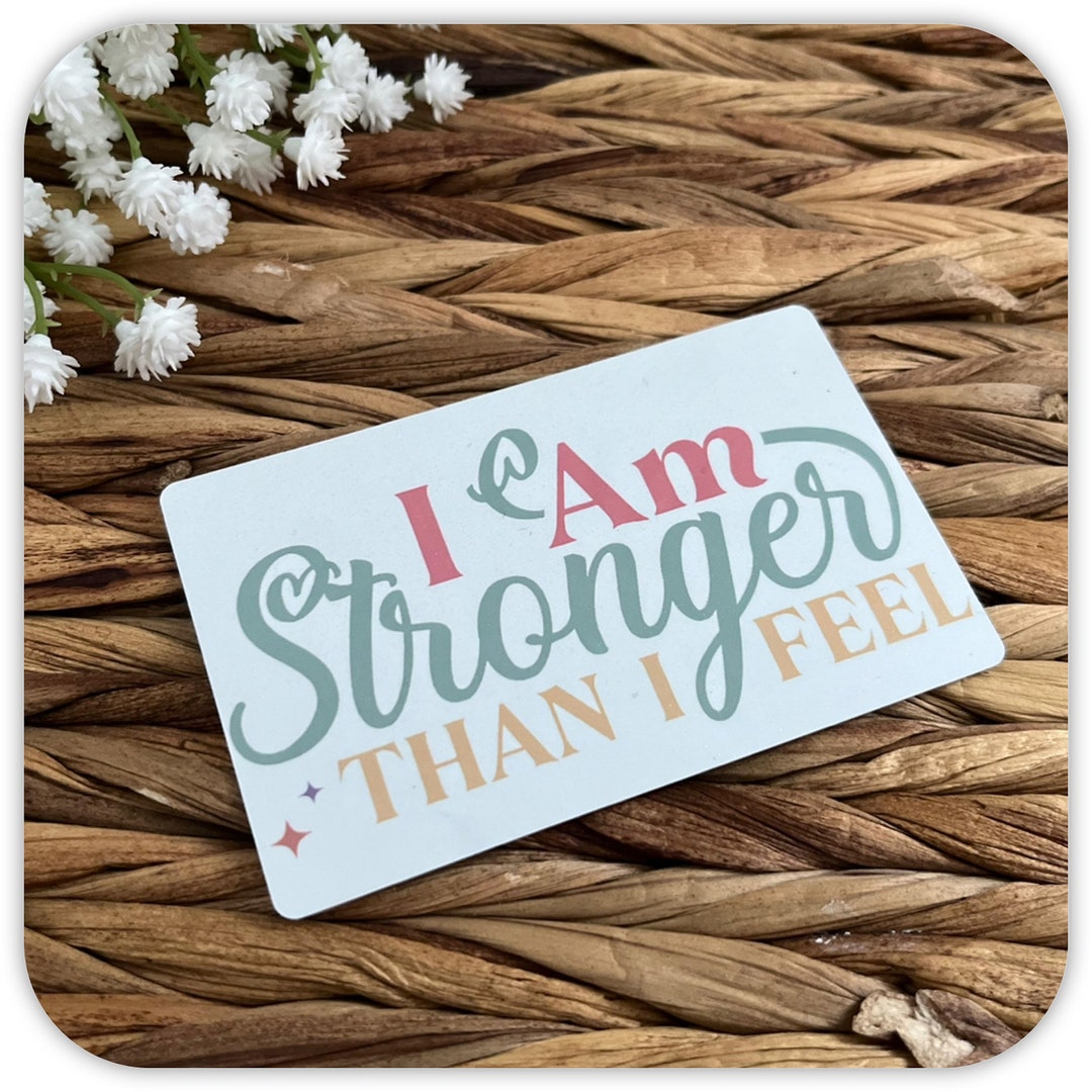 Positive Affirmations Wallet Cards Personalised - Etsy