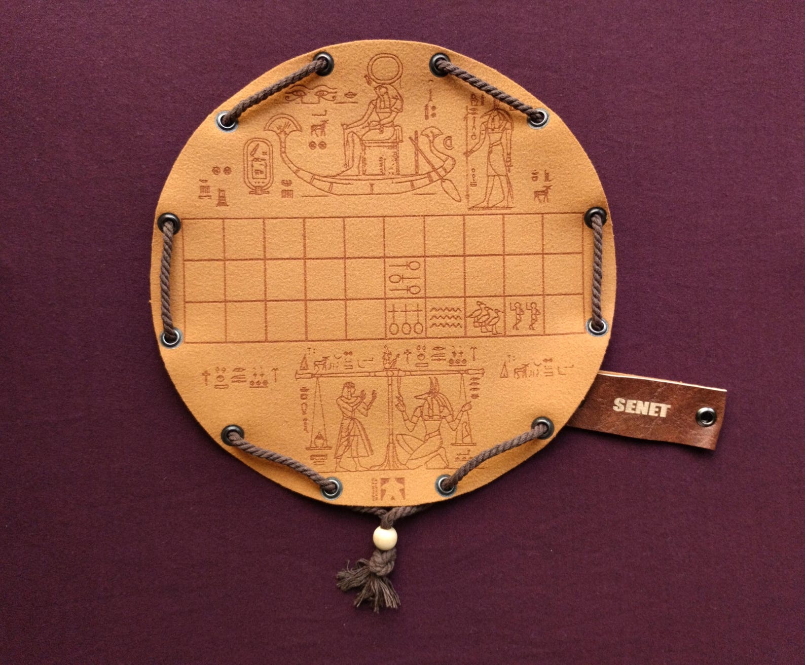 Senet Ancient Historical Egyptian Board Game in Faux Leather Pouch ...