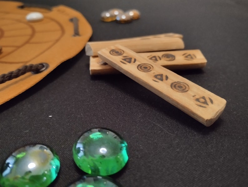 Mehen Historical Ancient Egyptian Board Game in Faux Leather Pouch ...