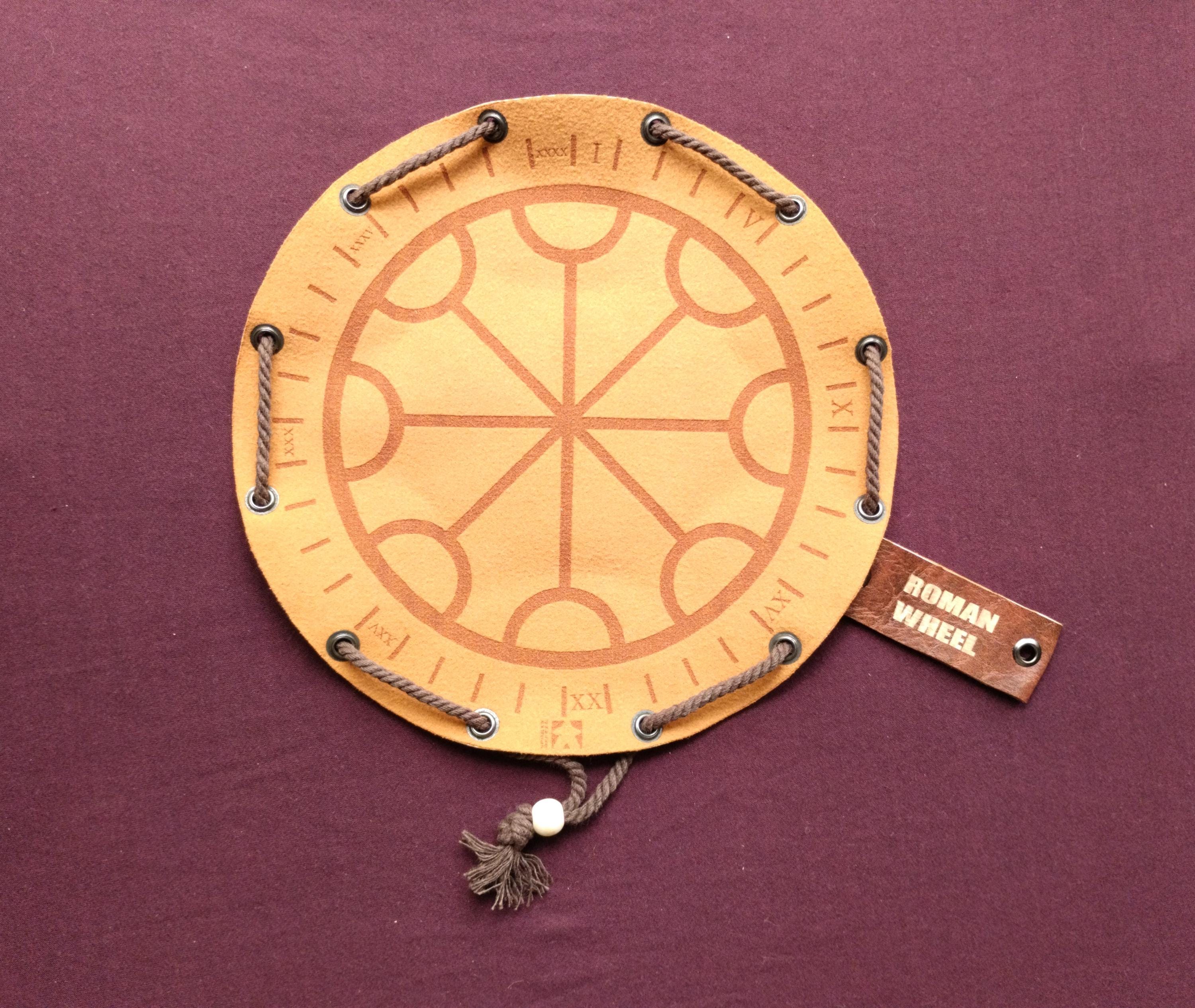 Roman Wheel Bear Hunt Ancient Strategy Board Game in Faux Leather Pouch ...