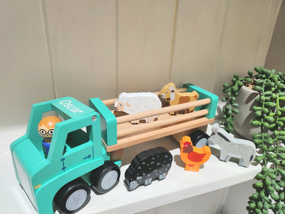 Personalised Wooden Farm Truck - Etsy