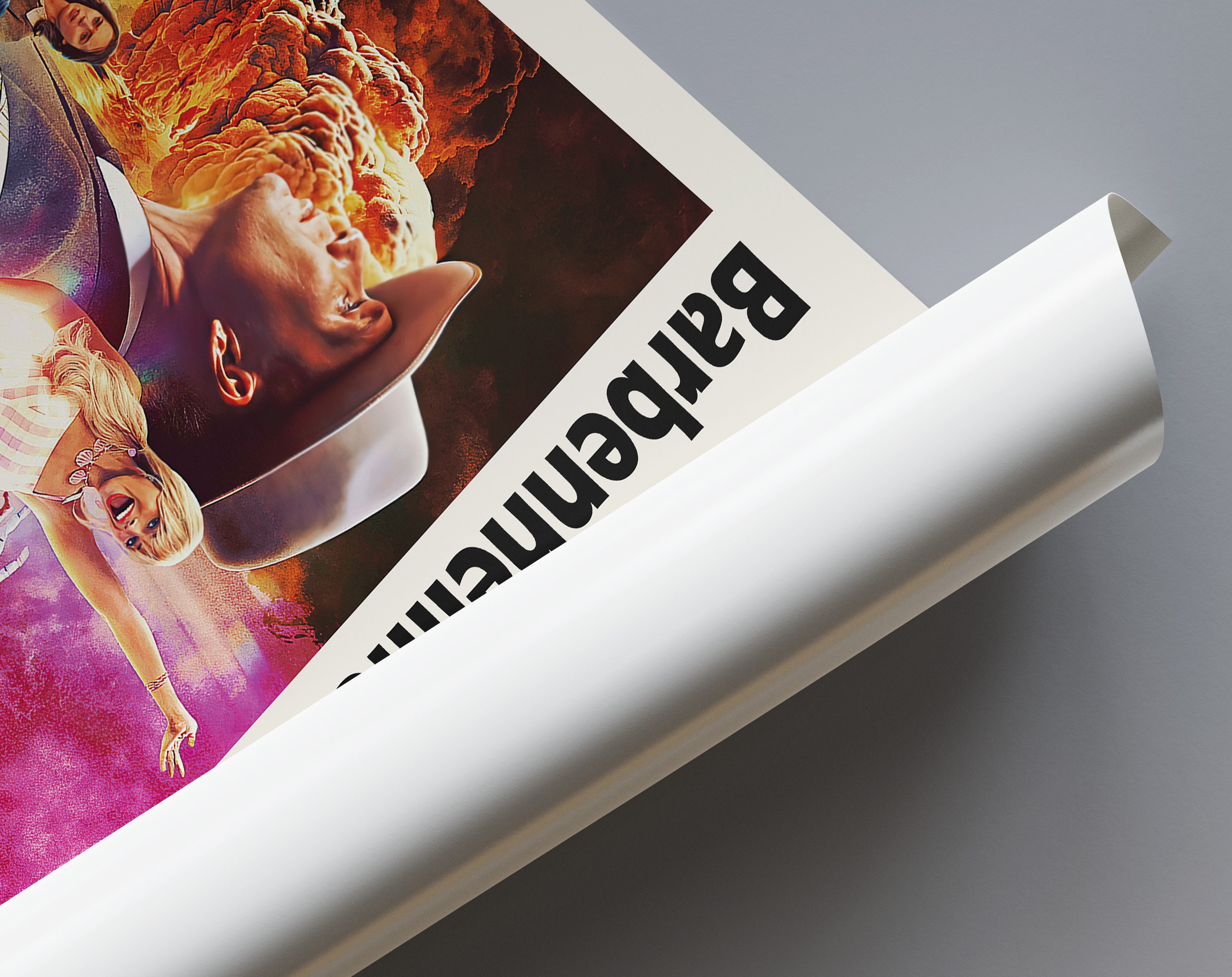 Barbenheimer Poster, Barbenheimer Fanart Poster