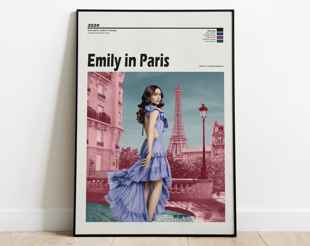Emily in Paris Poster TV Series Poster Two Style Black and - Etsy Canada