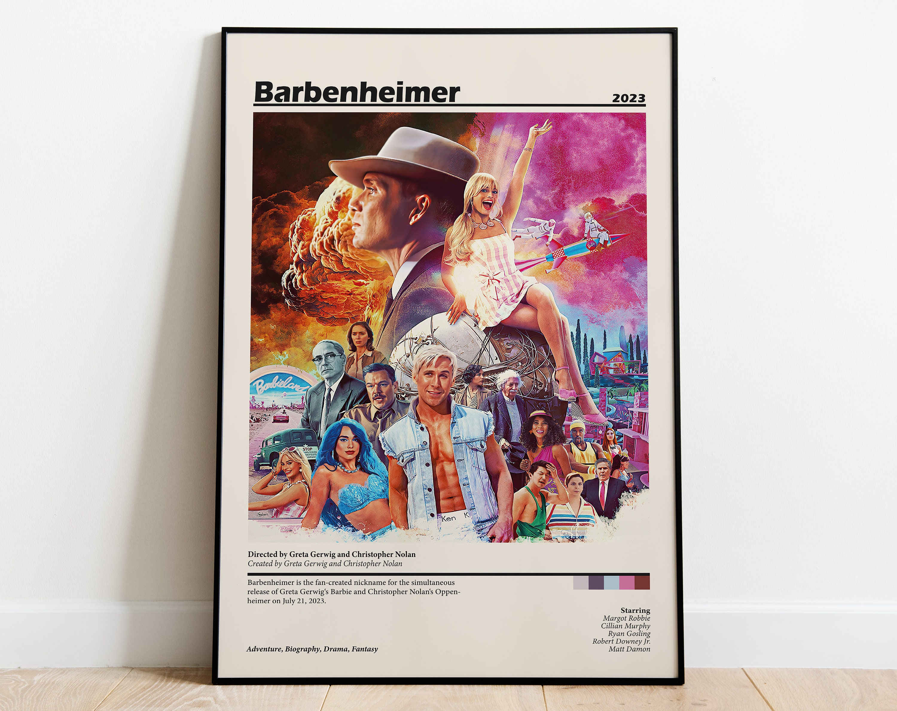 Barbenheimer Poster, Barbenheimer Fanart Poster