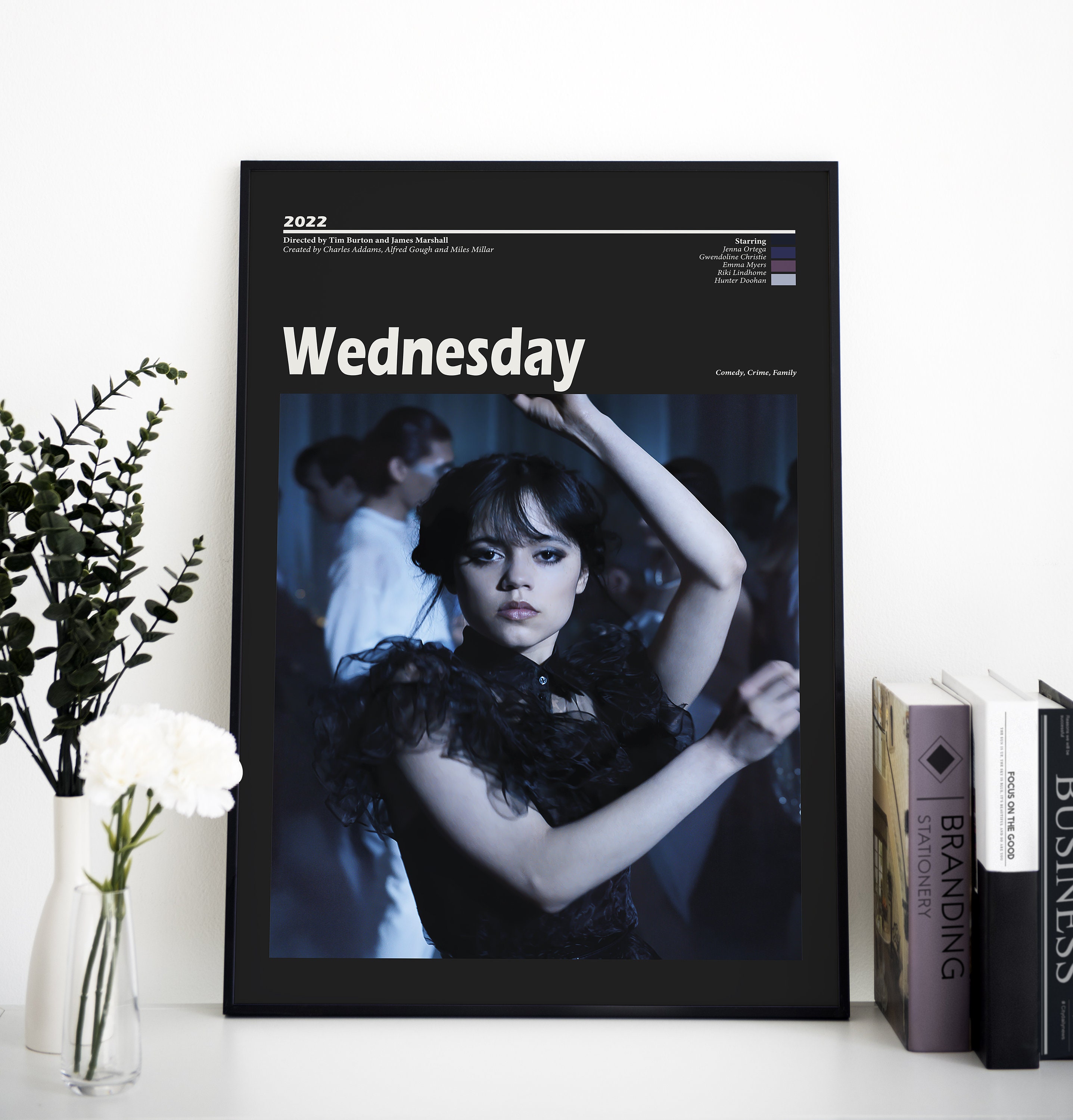 Wednesday Poster, Wednesday Addams Dancing, Addams Family Posters ...