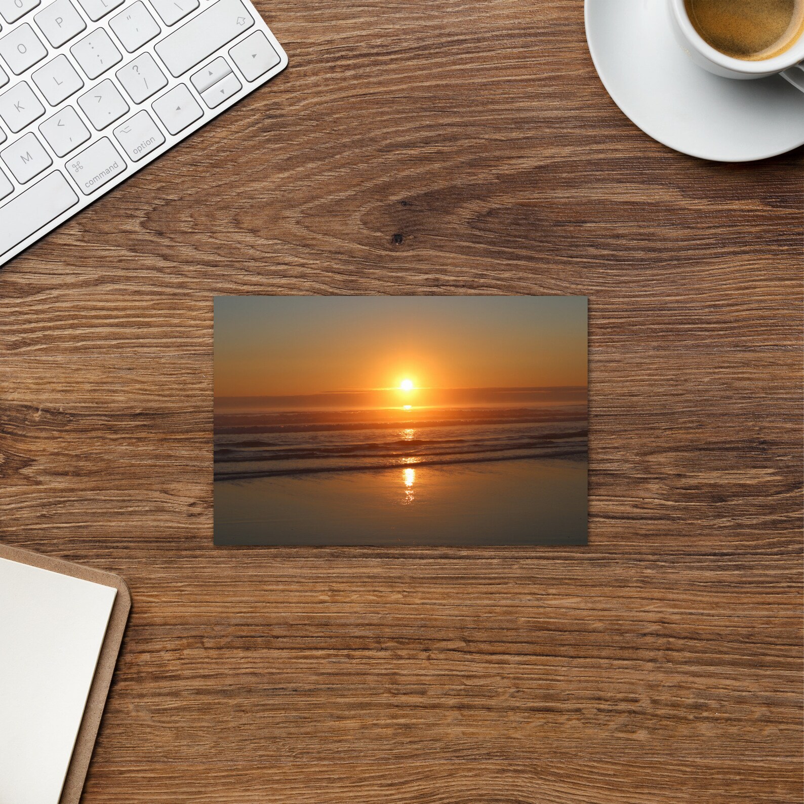 Ocean Sunset Blank Greeting Card 4x6 - Etsy
