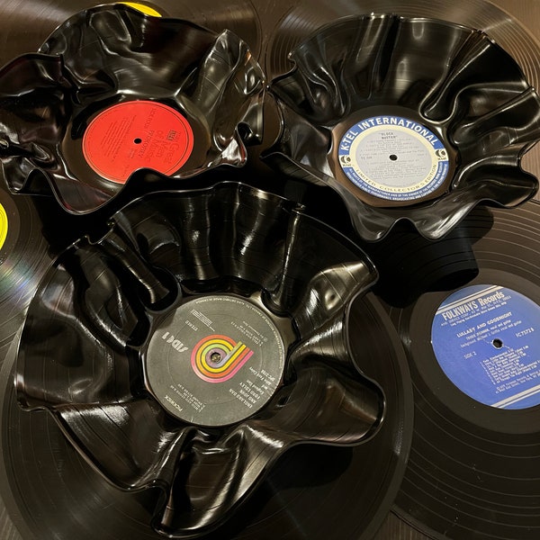 Vinyl Record Bowl - Etsy