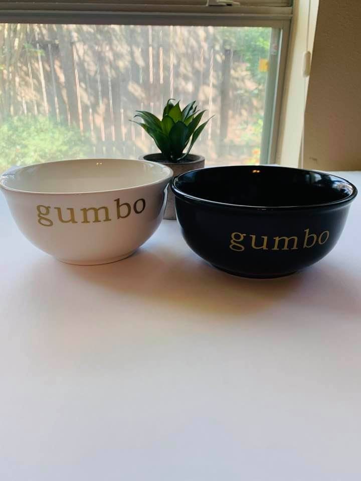 Gumbo Bowls Louisiana Kitchen Gift for Mom or Dad Cajun Cook Set of 4 ...