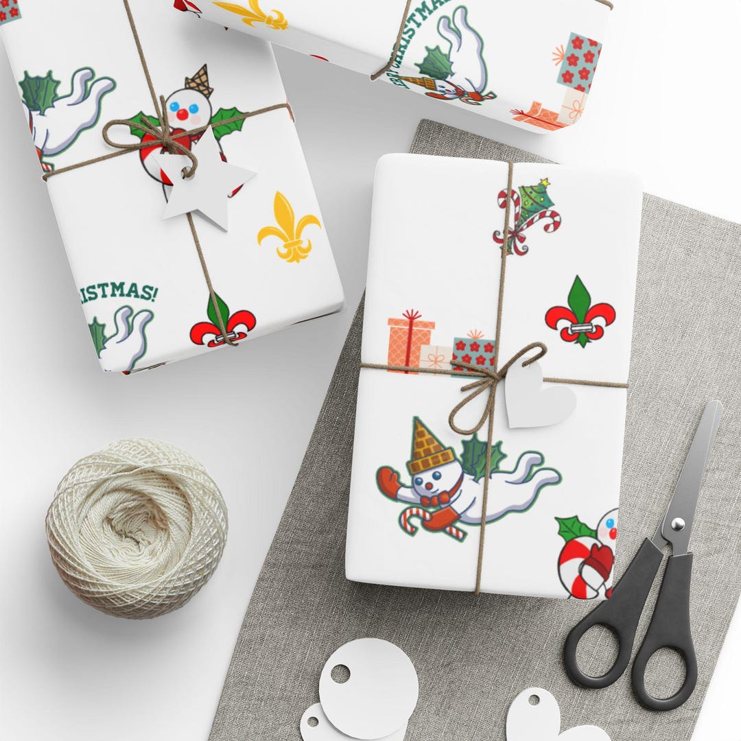 Mr. Bingle Wrapping Paper- New Orleans Christmas Icon - Etsy