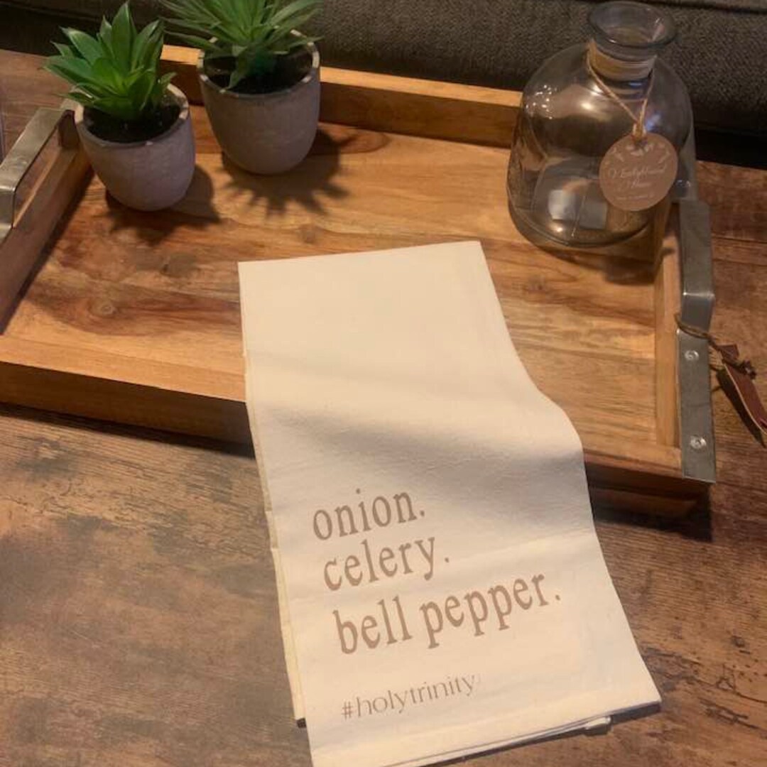 Holy Trinity Tea Towel/louisiana Themed Kitchen Towel- Housewarming ...