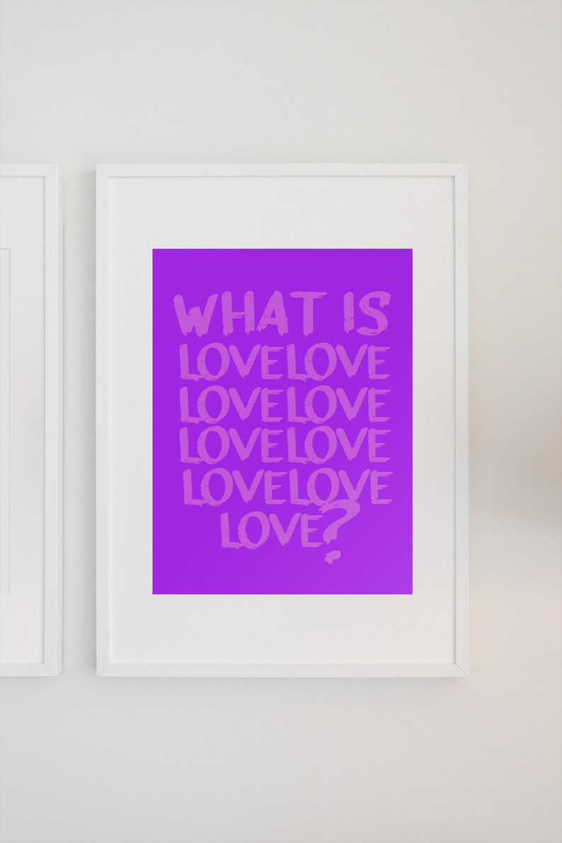 Violet Pop Art Wall Decor, Digital Download, Street Style Art, 11x14 ...