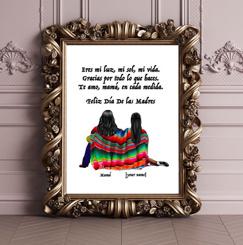 Customizable Dia De Las Madres Poster Regalo, Regalo Para Mama, Mother ...