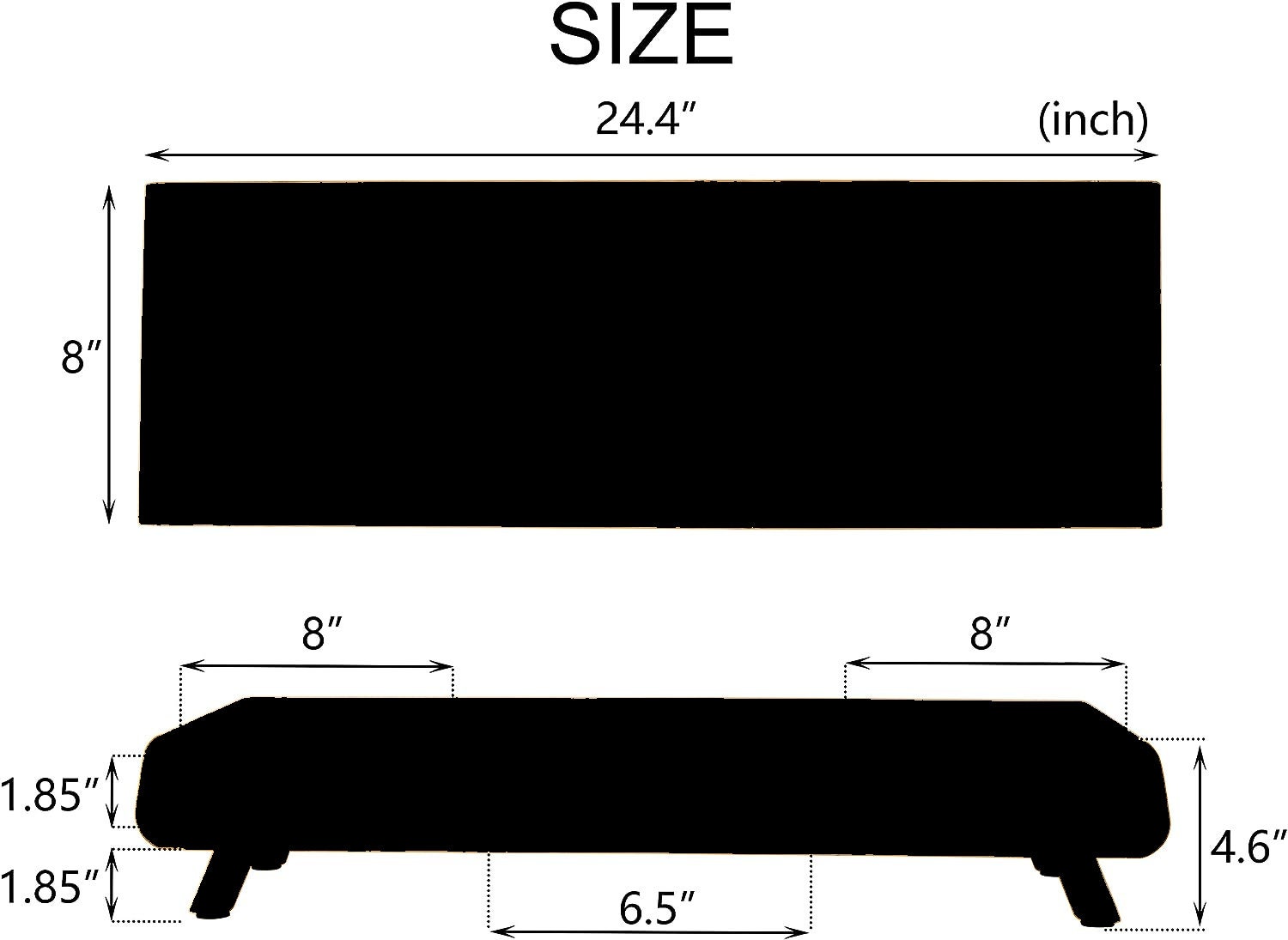 Wood Monitor Stand Riser No Assembly Required Exquisite Stand - Etsy