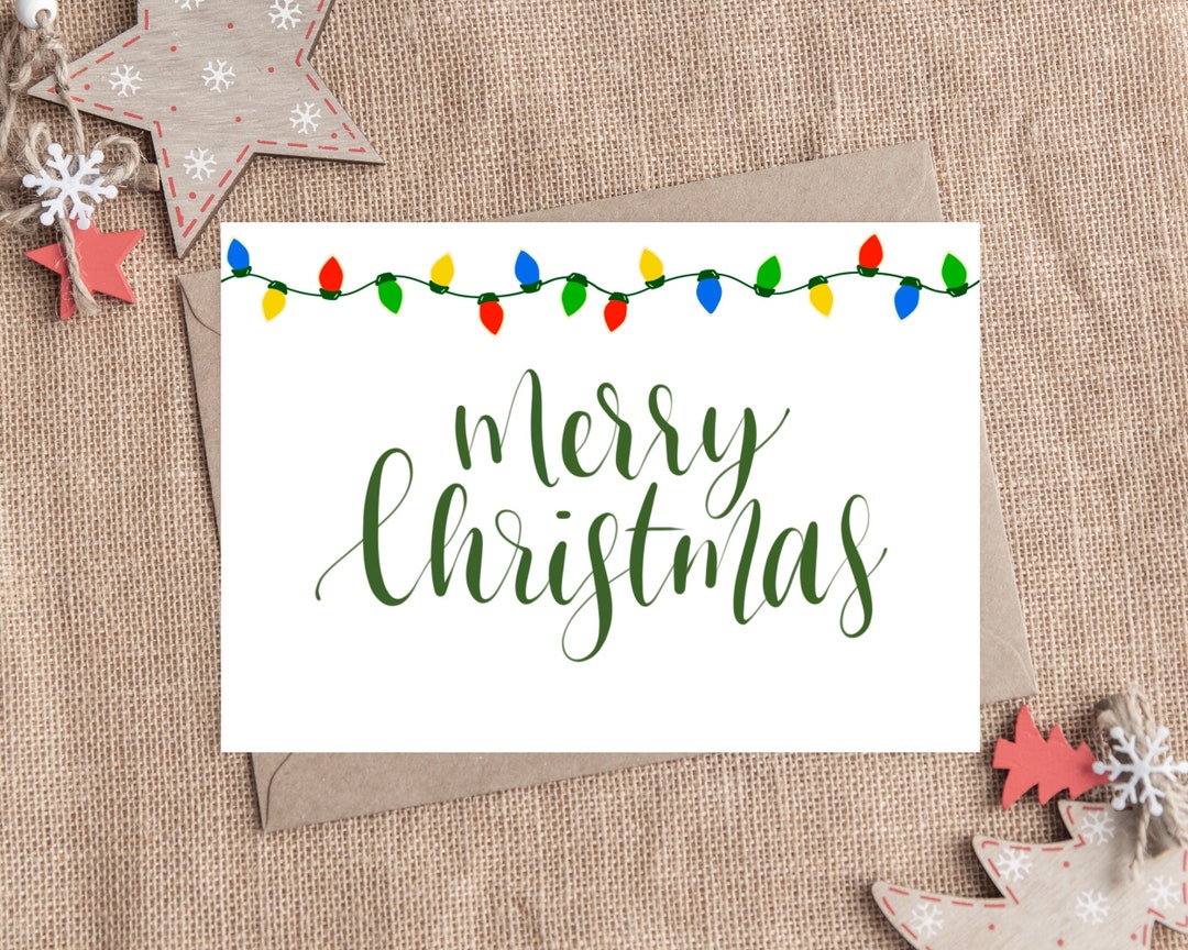 Merry Christmas Printable Card Christmas Card Printable Christmas Card ...
