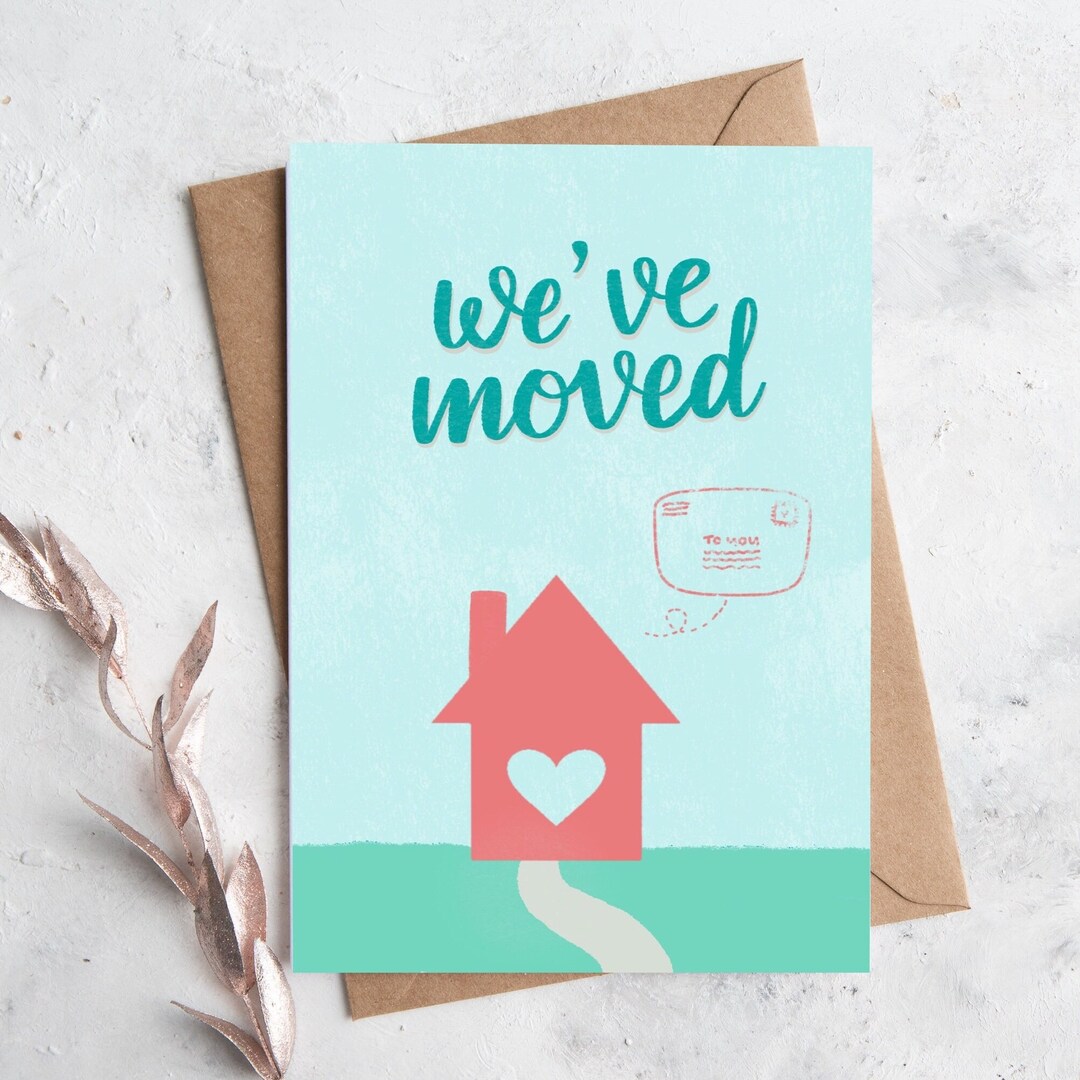 We've Moved Card New Home Moving Greeting Card - Etsy