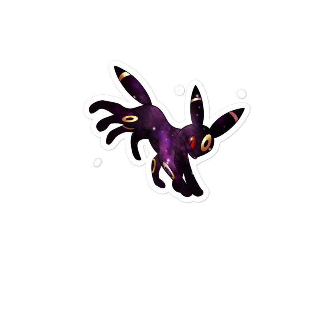 Galaxy Umbreon Eeveelution Pokemon Sticker, Bubble-free Stickers for ...