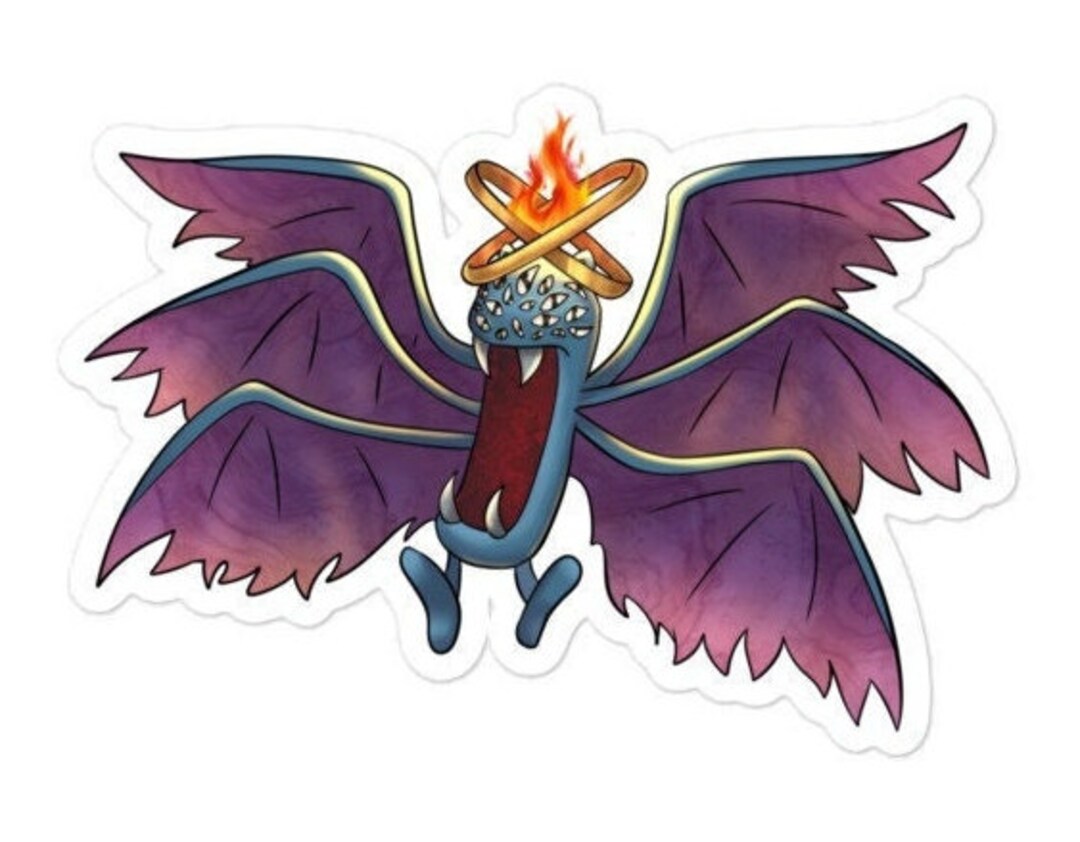 Biblically Accurate Golbat Pokemon Sticker Bubble-free Vinyl - Etsy