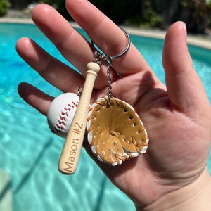 Baseball & Softball Keychains - Etsy