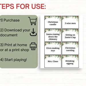 Christmas Charades Printable Game, Charades Cards, Christmas Pictionary ...