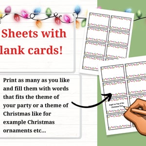 Christmas Charades Printable Game, Charades Cards, Christmas Pictionary ...
