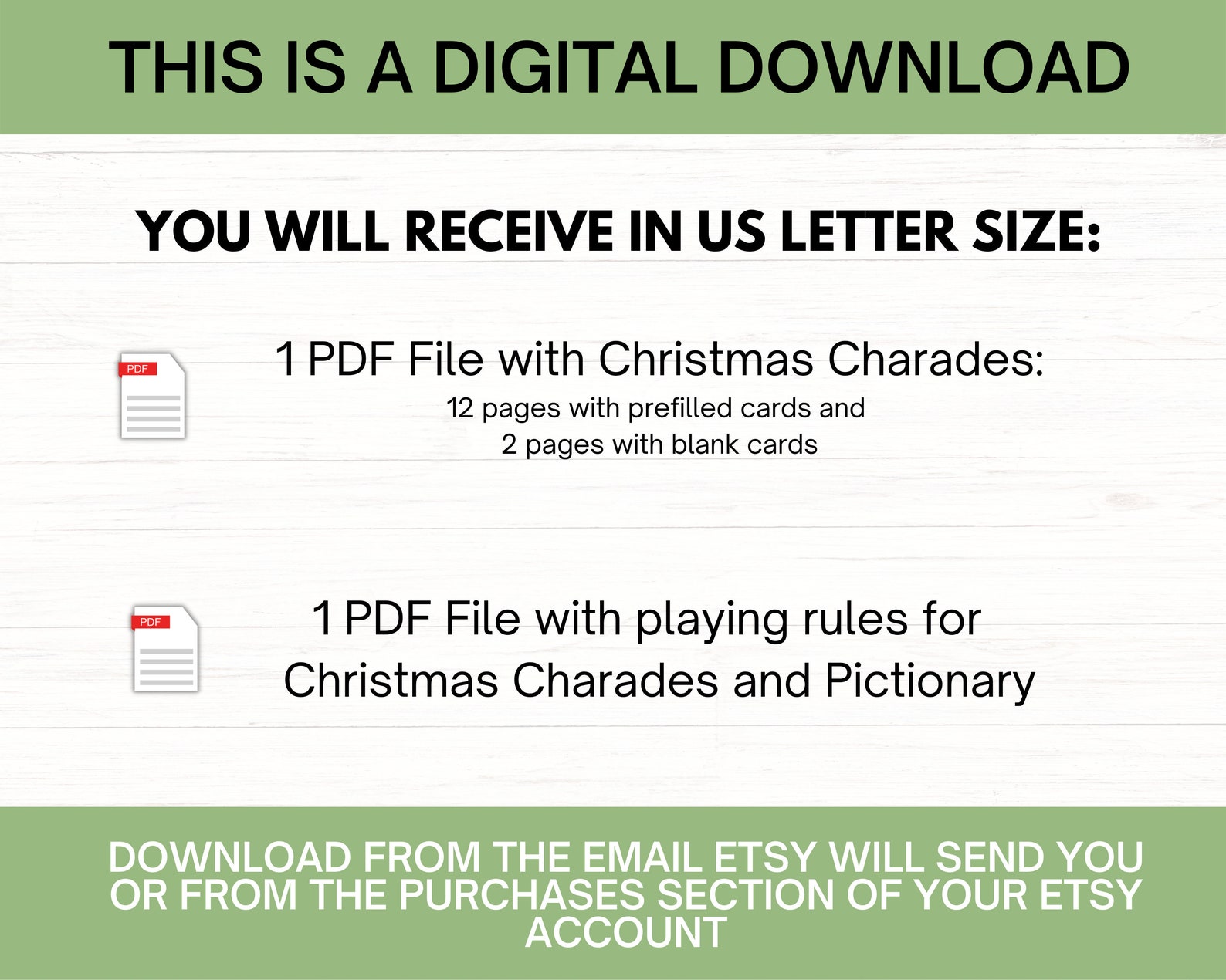 Christmas Charades Printable Game, Charades Cards, Christmas Pictionary ...