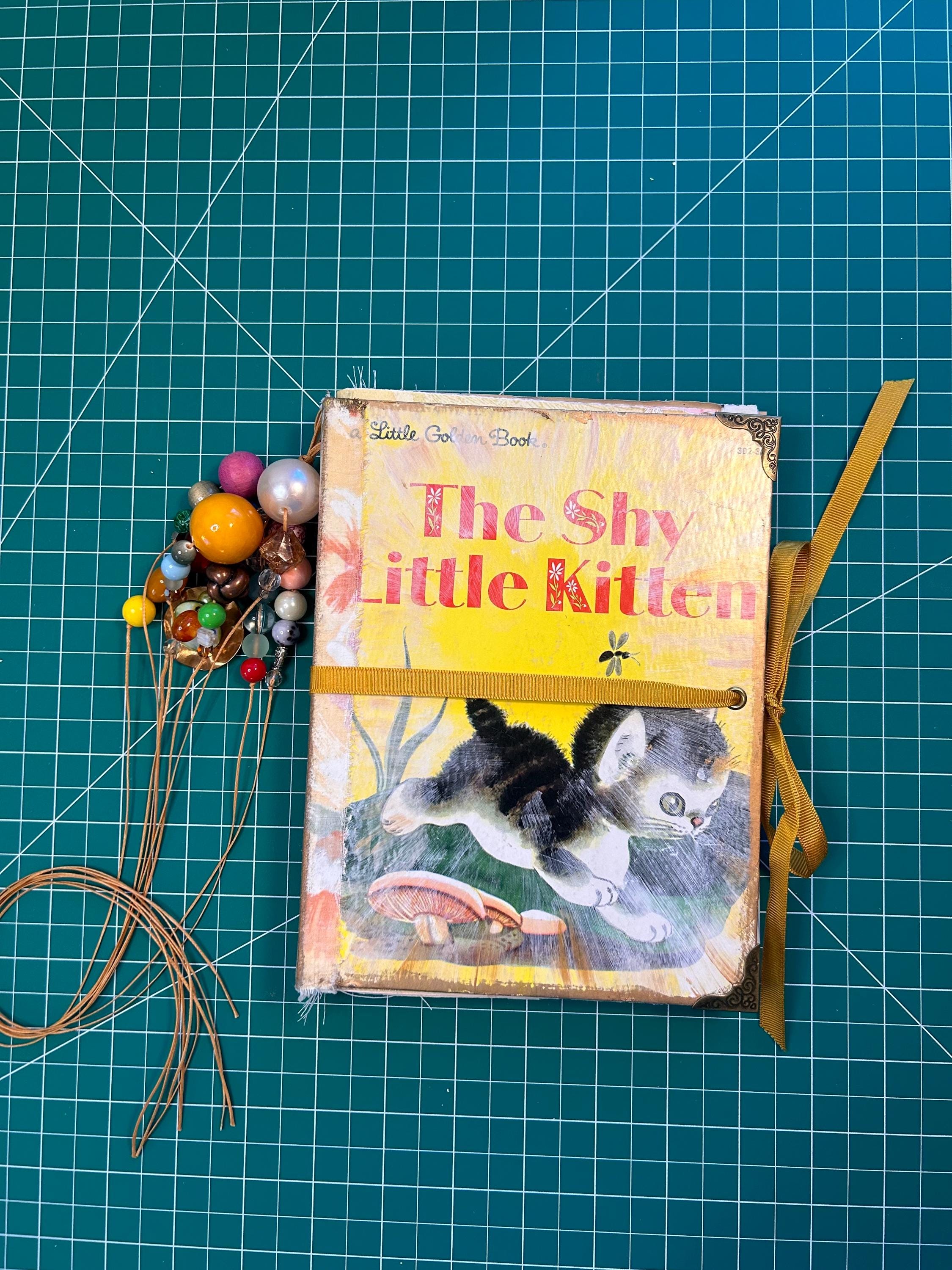 The Shy Little Kitten Golden Book Junk Journal - Etsy