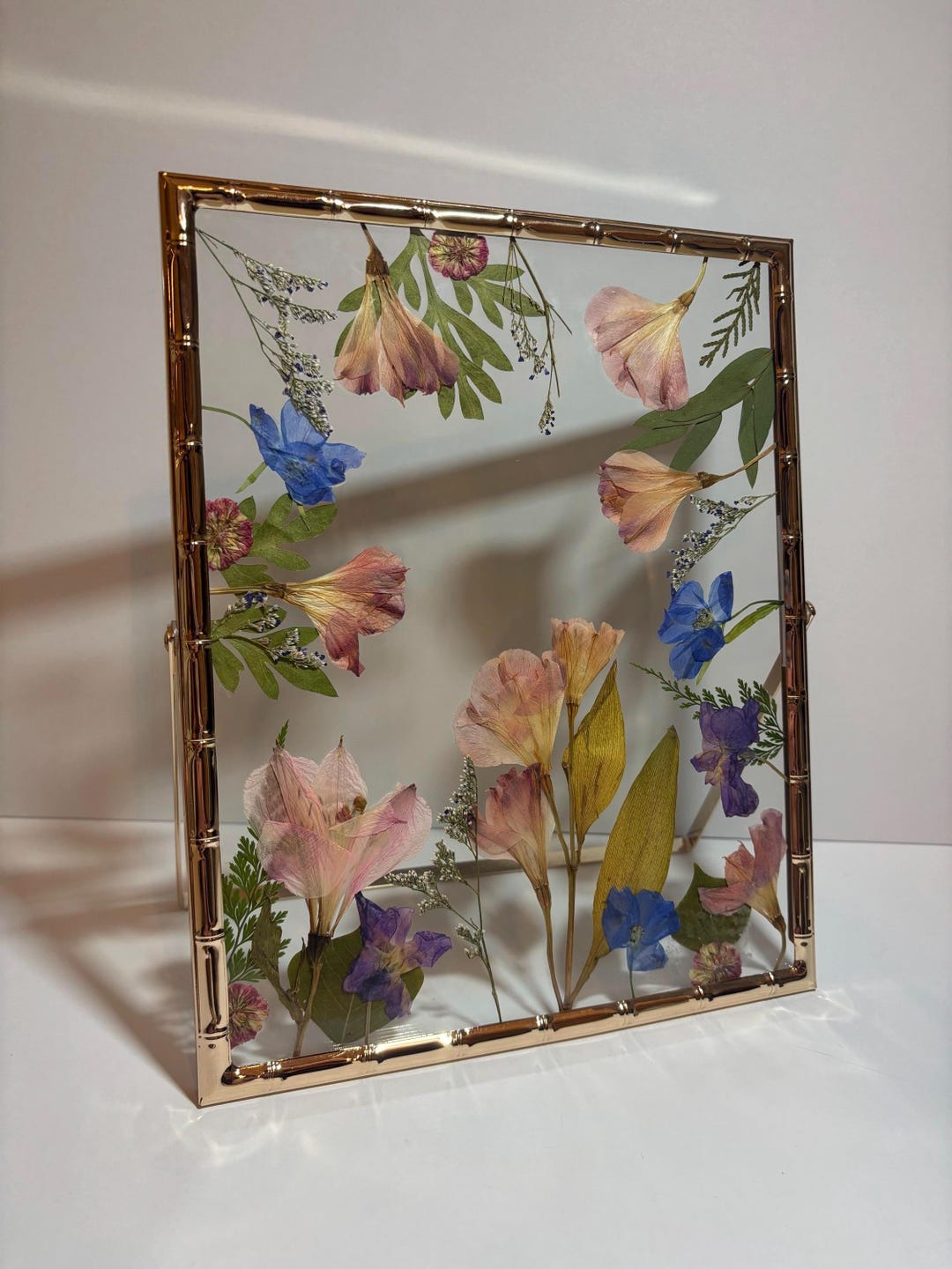 Pressed Flower Rose Gold Frame 8x10 - Etsy