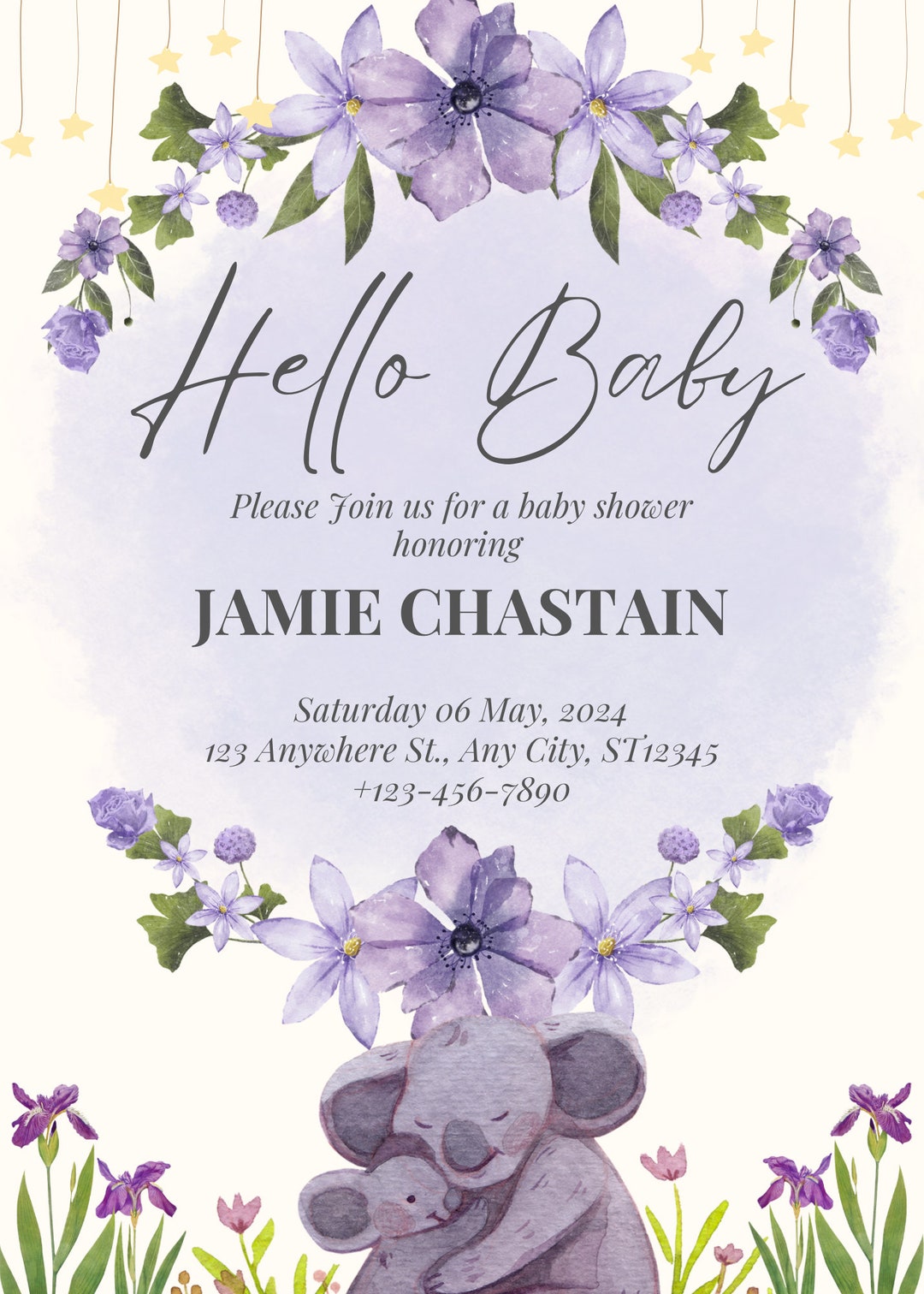 Customizable Cute Animal Baby Shower Invitations - Etsy