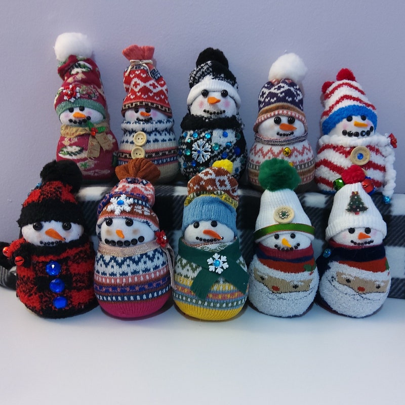 Sock Snowman - Etsy