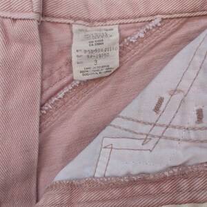 Classic Vintage High Waisted Pastel Pink Denim Shorts // Light Pink ...