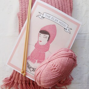 The Elsa Hood Knitting Pattern One Size PDF Digital Knitting Pattern - Etsy