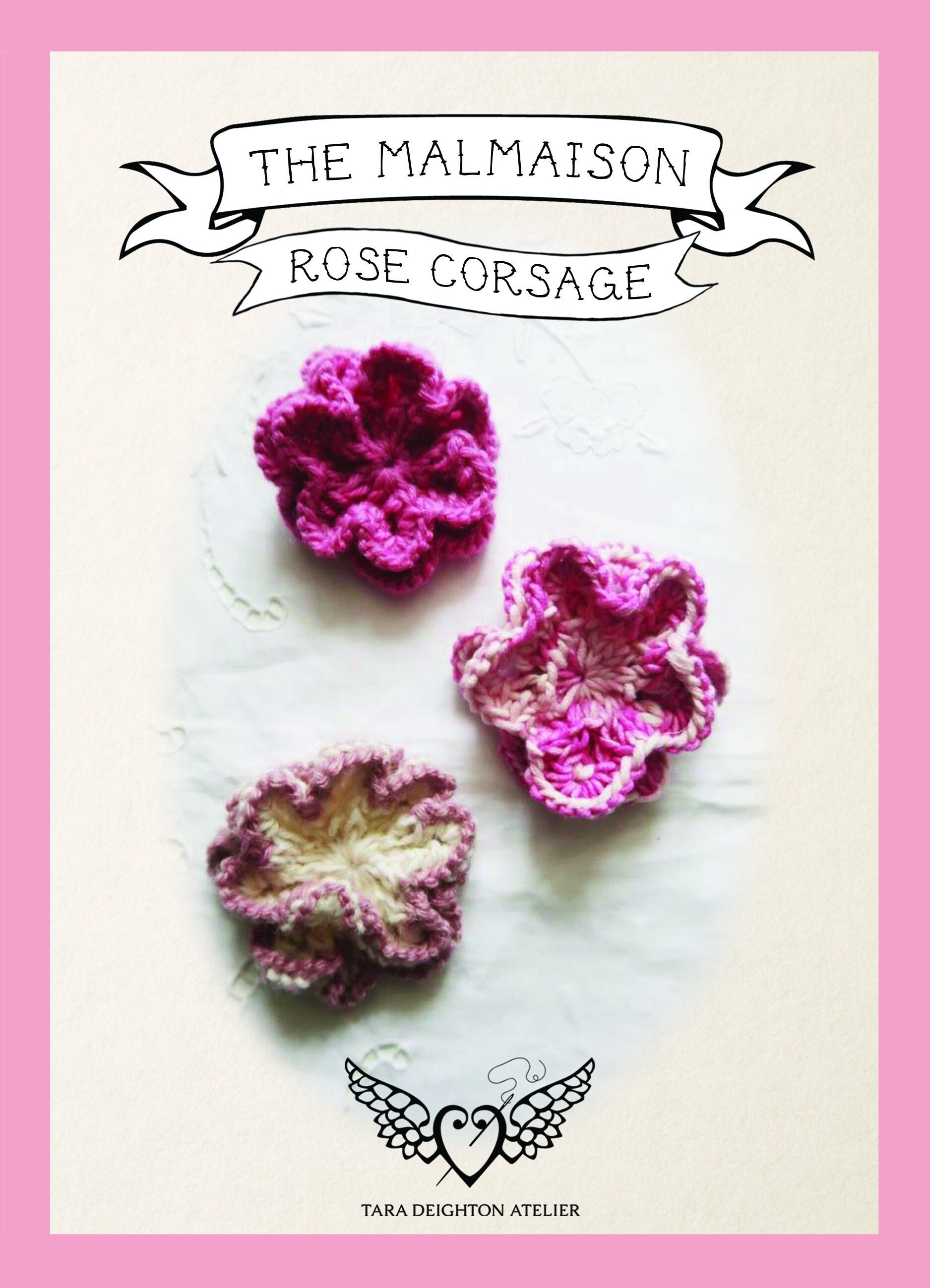 Malmaison Rose Corsage ~ Knitting Pattern ~ PDF Download - Etsy