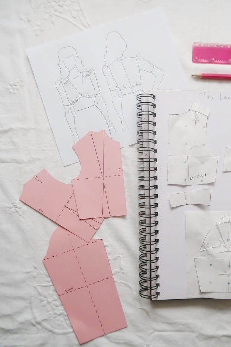 Quarter Scale Bodice, Skirt & Sleeve Blocks ~ Pattern Drafting Blocks ...