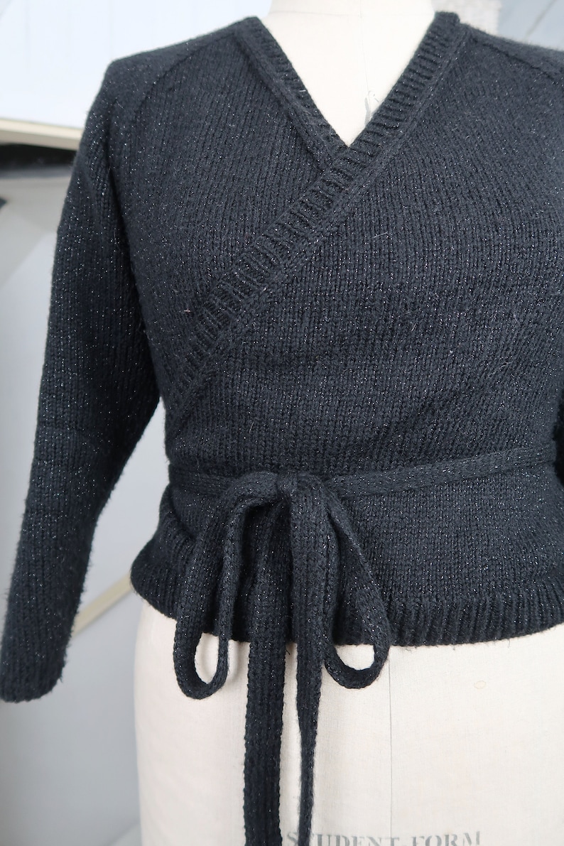 Sinead Ballet Wrap Cardigan Digital Knitting Pattern // Multi Size ...