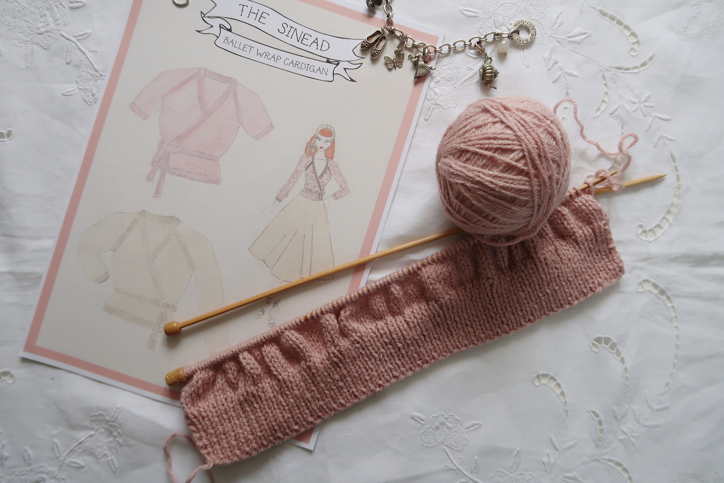 Sinead Ballet Wrap Cardigan Digital Knitting Pattern // Multi Size ...